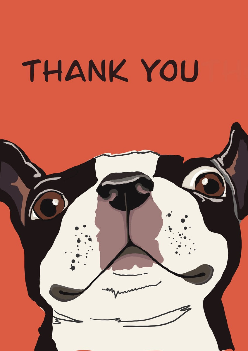 Card - Thank You Boston – UK Boston Terrier Rescue